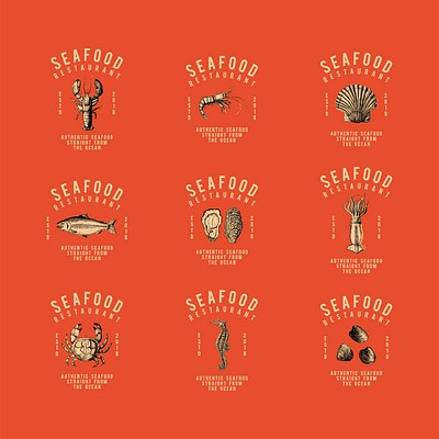 Set food logo design vectors | Premium Vector - rawpixel