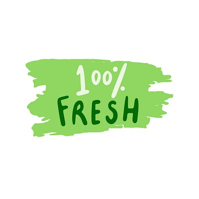 Fresh typography vector in green | Premium Vector - rawpixel
