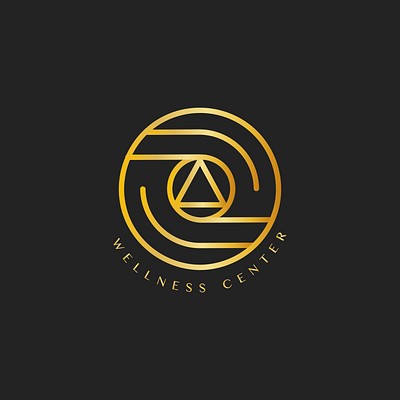 Wellness center design logo vector | Premium Vector - rawpixel