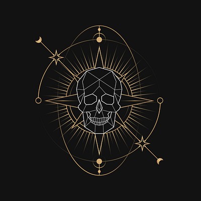Geometric mystic death symbol vector | Premium Vector - rawpixel