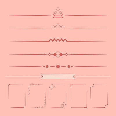 Set of design elements vector | Free Vector - rawpixel