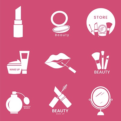 Beauty cosmetics icon set | Premium Vector - rawpixel