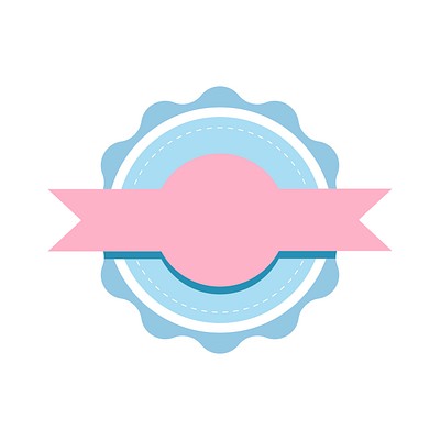 Pastel emblem badge design vector | Premium Vector - rawpixel