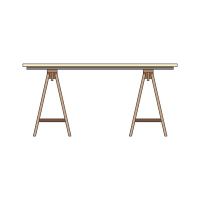 Illustration modern wooden office table | Premium Vector - rawpixel