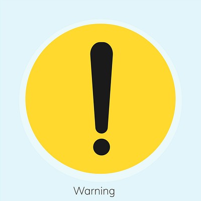 Illustration warning exclamation mark sign | Premium Vector - rawpixel