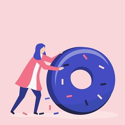Character of a woman rolling | Premium Vector - rawpixel