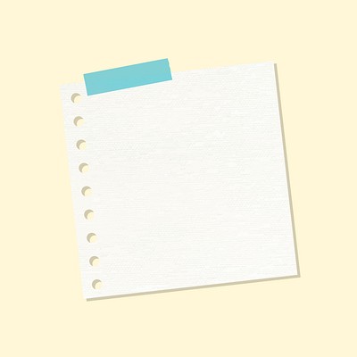 Beige hole punched notepaper journal | Premium PNG Sticker - rawpixel