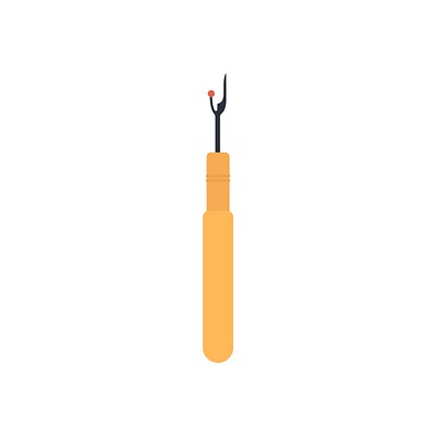 Yellow seam ripper icon illustration | Premium Vector - rawpixel