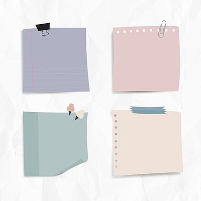 Set notepaper wrinkled paper background | Premium Photo - rawpixel