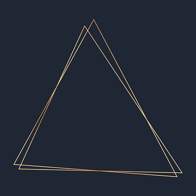 Golden triangle frame template vector | Premium Vector - rawpixel