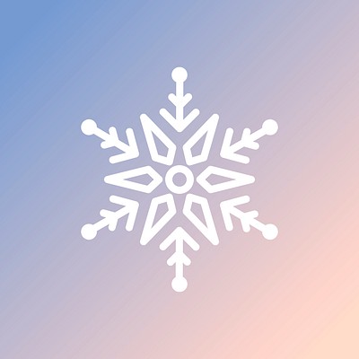 Single snowflake Christmas design vector | Premium Vector - rawpixel