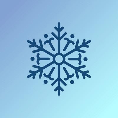 Single snowflake Christmas design vector | Premium Vector - rawpixel