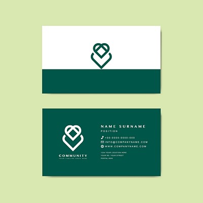 Business card sample design template | Premium Vector - rawpixel