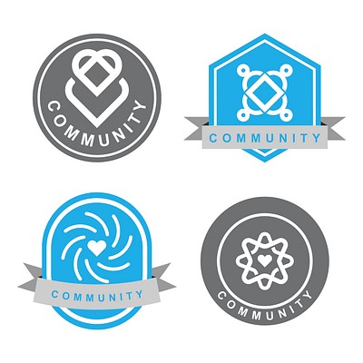 Set community branding logo design | Premium Vector - rawpixel