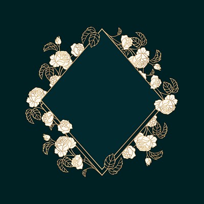 Frame decorated with flowers vector | Premium Vector - rawpixel