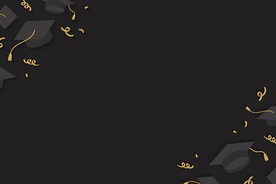 Graduation background mortar boards vector | Premium Vector - rawpixel