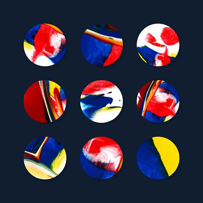 Badge set with abstract design | Free Vector - rawpixel