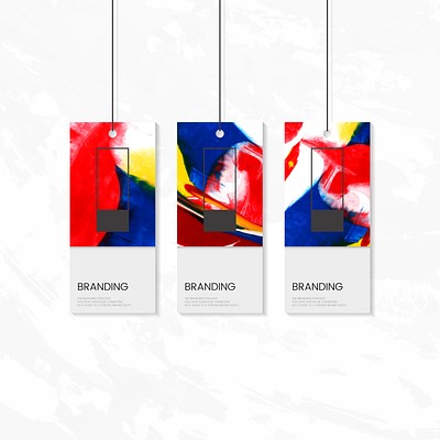 Tag branding with abstract design | Free Vector - rawpixel