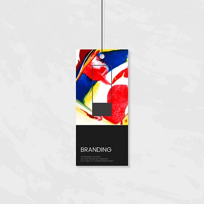 Tag branding with abstract design | Free Vector - rawpixel