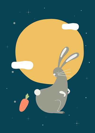 Year of the rabbit vector | Premium Vector - rawpixel