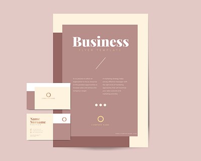 Corporate flyer and name card | Free Vector - rawpixel