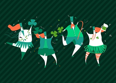 St. Patrick's Day celebration vector | Premium Vector Illustration ...
