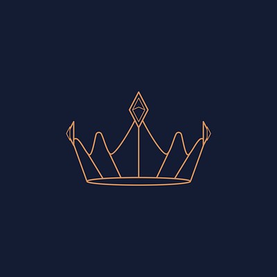 Luxurious blue crown design vector | Premium Vector - rawpixel