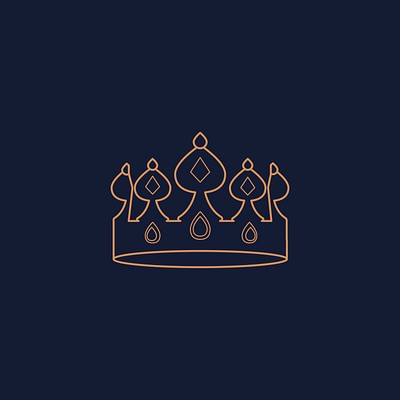 Luxurious blue crown design vector | Premium Vector - rawpixel