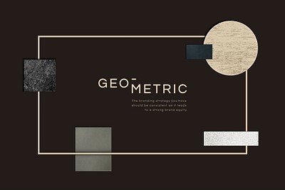 Geometric shape patterned on black | Premium Vector - rawpixel