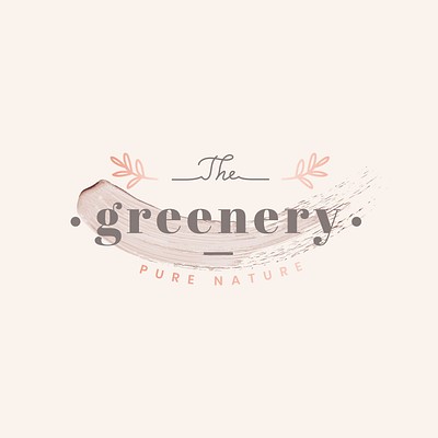 greenery pure nature logo and | Premium Vector - rawpixel
