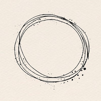 Minimal round line art frame | Premium Vector - rawpixel