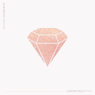 Pink geometric shimmering diamond design | Premium Vector - rawpixel