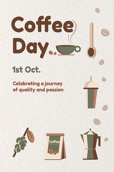 Coffee day poster design vector | Premium Vector - rawpixel