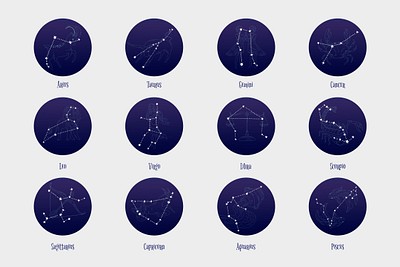 Astrological star signs vector set | Premium Vector - rawpixel