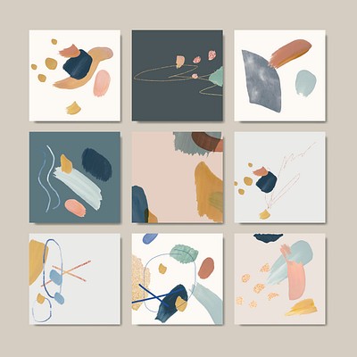 Abstract background card vector set | Premium Vector - rawpixel