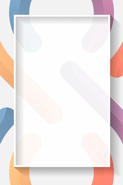 Blank rectangle colorful abstract frame | Premium Vector - rawpixel