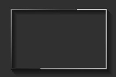 Blank rectangle black abstract frame | Premium Vector - rawpixel