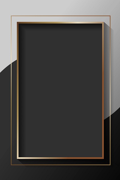 Blank rectangle black abstract frame | Premium Vector - rawpixel