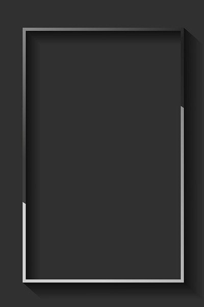Blank rectangle black abstract frame | Premium Vector - rawpixel