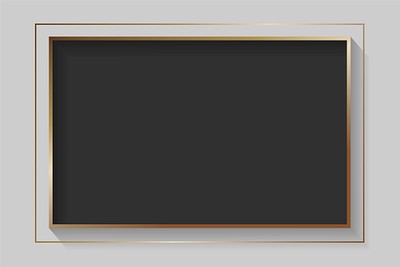 Blank rectangle black abstract frame | Premium Vector - rawpixel