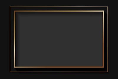 Blank rectangle black abstract frame | Premium Vector - rawpixel