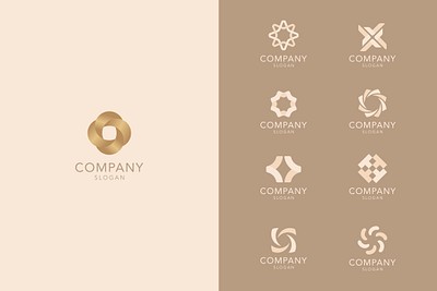 Brown business logo vector collection | Premium Vector - rawpixel