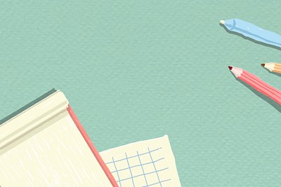 Blank notebook frame on green | Premium Vector - rawpixel