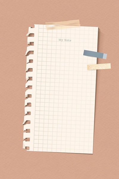 Ripped beige grid note paper | Premium Vector - rawpixel