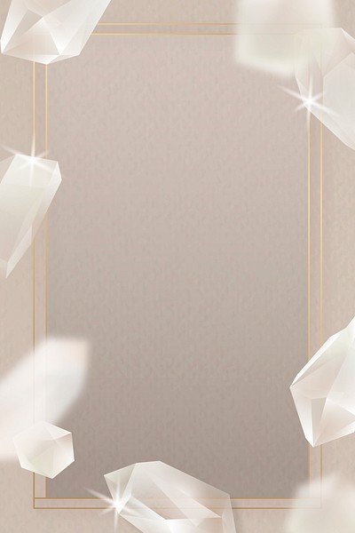 Rectangle crystal frame design vector | Premium Vector - rawpixel