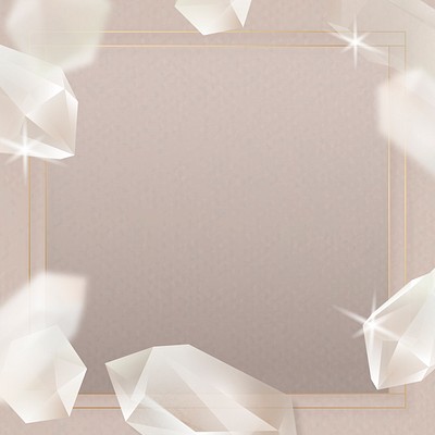 Rectangle crystal frame design vector | Premium Vector - rawpixel