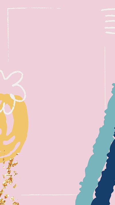 Pink scribble patterned mobile phone | Premium Vector - rawpixel