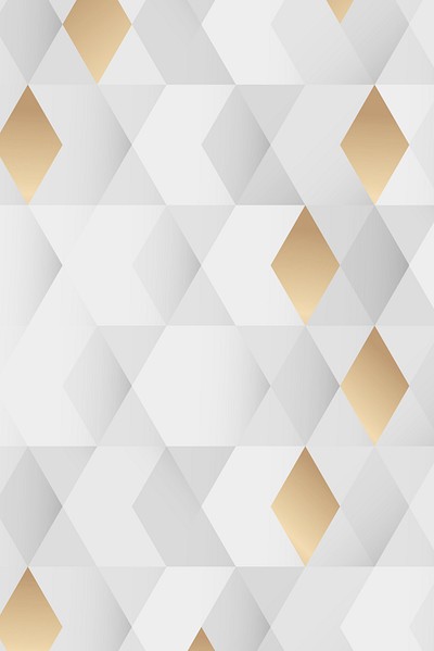 White and gold geometric pattern | Premium Vector - rawpixel