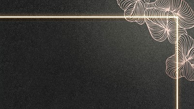 Golden floral rectangle frame wallpaper | Premium Vector - rawpixel
