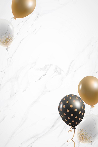 Elegant balloons frame design vector | Free Vector - rawpixel